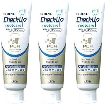 Amazon | ライオン デントチェックアップスタンダード 135g × 10本(DENT.Check-Upstandard) フッ素1450ppm | ライオン | 大人用ハミガキ粉 通販