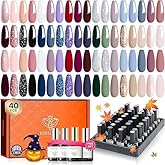 Modelones Gel Nail Polish Set, 36 Colors 7ml All Seasons Collection Gel Polish Nail Kit Popular ...