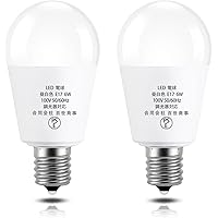 Amazon | LED電球 E17 調光器対応 ミニクリプトン電球 60W形相当 E17 LED 昼白色 6W 小型電球 700lm 広配光タイプ PSE認証済み 密閉器具対応 省エネ ...