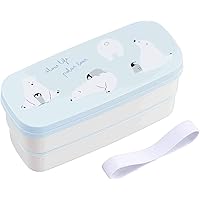 Amazon｜OSK(オーエスケー) 弁当箱 ポーラーベア 2段ランチボックス 箸 仕切り ランチベルト付 640ml 日本製 食洗機 電子レンジ対応 入れ子式 コンパクト収納 おしゃれ ...