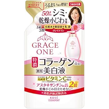 Amazon | (医薬部外品) KOSE コーセー グレイスワン 薬用美白 濃潤液 詰め替え 200ml | グレイスワン | 美容液 通販