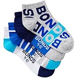 Bonds Kids Logo Quarter Crew Socks (3 Pack) : Amazon.com.au: Clothing ...