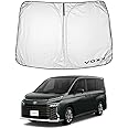 Amazon | LEXLEYS トヨタ ウォクシー 90系 改良専用 フロント サンシェード VOXY 遮光 カーテン シェード 日よけ 車 ワンタッチ 窓 ガラス カバー セット 車中泊 ...