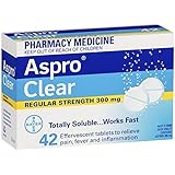 Aspro Clear Extra Strength Pain Relief Aspirin to Relieve Pain, Fever ...