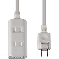 Amazon.co.jp: エルパ(ELPA) EDLPコード付 タップ 3個口 1m 電源タップ 延長コード LPT-301N(W) : パソコン・周辺機器