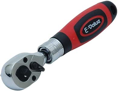 Amazon | E-Value 2WAYラチェットハンドル 1/4・3/8 ERH-23E | ラチェットレンチ