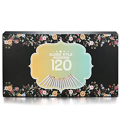 SUDEE STILE 色鉛筆 24～120色セット 彩り 塗り絵 スケッチ用 アート鉛筆 プレゼント用 紙ケース付き (120色セット纸 ...