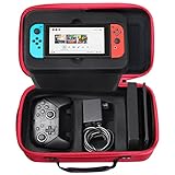 Nintendo Switch 収納 ケースSHareconn 旅行用 バッグ 任天堂スイッチキャリングケース ハードケース、赤 - ゲーム ...