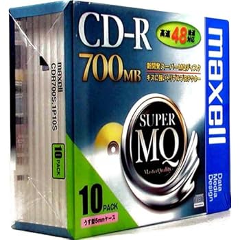 Amazon | maxell データ用 CD-R 700MB 48倍速対応 10枚 5mmケース入 CDR700S.1P10S | マクセル(maxell) | パソコン・周辺機器 通販