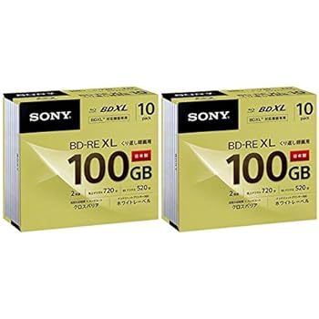 Amazon | ソニー ビデオ用BD-RE XL 書換型 片面3層100GB 2倍速 プリンタブル 5枚パック 5BNE3VBPS2 | ソニー(SONY) | ブルーレイBD-RE 通販