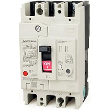 Amazon.co.jp： 三菱電機 NV63-CV 3P 60A 30MA (漏電遮断器) (3極) (AC 100-440) NN: 家電・カメラ