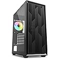 Amazon | Sharkoon ミドルタワーPCケース VK2 RGB サイド強化ガラスパネル 120mmファン4基標準搭載 360mm ...