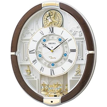 Amazon｜SEIKO CLOCK (セイコークロック) 掛け時計 ウエーブシンフォニー 電波時計 ツイン・パ からくり RE555S｜置き ...
