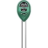 Atree Soil pH Meter, 3-in-1 Soil Tester Kits with Moisture,Light and PH ...