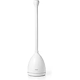 OXO Good Grips Set Toilet Brush & Plunger Combo, Natural Rubber, White ...