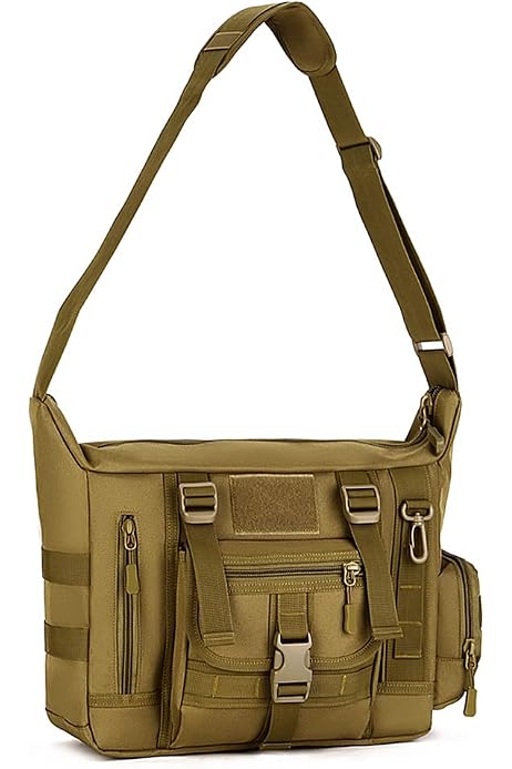 Sling Bag For Men Fitdom Tactical Sling Bag - Compact EDC Messenger ...