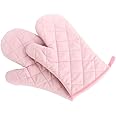 Oven Mitts, Premium Heat Resistant Kitchen Gloves Cotton & Polyester ...