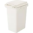 Amazon｜リス ゴミ箱 ワンハンドパッキンペール グレー 45L H&H 日本製 45JS｜フタ付きゴミ箱 オンライン通販