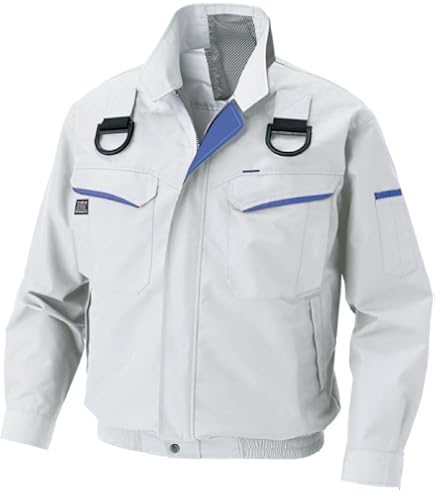 Amazon.co.jp: 空調服 長袖ブルゾン シルバーグレー S : ファッション