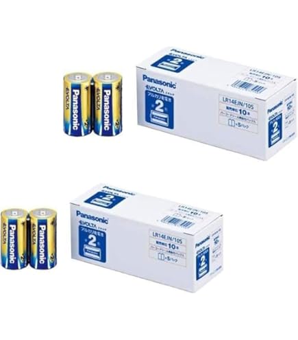 Amazon | パナソニック アルカリ乾電池 エボルタNEO単2 10本 LR14NJN