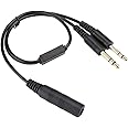 Amazon.co.jp: 航空ヘッドセットアダプターHelicopter Universal Aviation Headset Adapter with U174U to GA、PJ055 ...