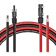 Amazon.co.jp: LVYUAN ソーラーケーブル 6sq 9AWG 長さ10m 最大電流約64A 最大電圧1500V(DC) MC4 IP68防水コネクタ ソーラー 延長用 ソーラー ...