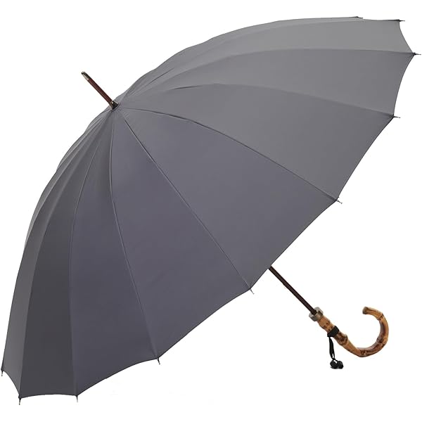 Amazon | 前原光榮商店 黒 紳士用傘 60cm 皇室御用達 高級 洗練 職人の