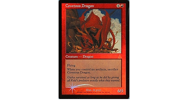 36％割引最初の MTG【Foil】欲深きドラゴン/Covetous Dragon [UDS] マジック：ザ・ギャザリング トレーディング ...