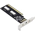 Amazon.co.jp: NFHK PCIE PCI-Express 16x to Dual Oculink SFF-8612 SFF-8611 8X VROCアダプター メインボードSSD ...