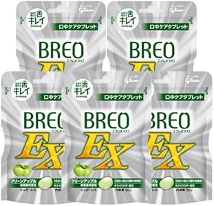 Amazon | グリコ ブレオEX BREO EX 66g × 5個 口中ケアタブレット 歯科専売 (グリーンアップル) | グリコ | ミントタブレット 通販