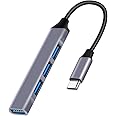 Amazon | Besince USBハブ Type-C to USB3.0 1ポート USB2.0 3ポート 最大伝送速度5Gbps USB2.0/1.1との互換性あり コンピュータ ...