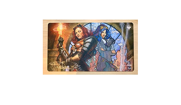 41％割引ブルー系新品即決 【反逆の先導者、チャンドラ】サイン入り プレイマット SDCC 2018 MTG マジック：ザ・ギャザリング ...