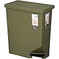 Amazon｜新輝合成(Shinki Gosei) トンボ ユニード ゴミ箱 35リットル 軽いペダルでサッと開く スイッチペダル カーキグリーン 奥行45×幅25×高さ53cm カウンター下 ...