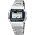 Casio A158WA-1 Silver Classic Retro Unisex Stainless Steel Digital Watch : Amazon.com.au ...
