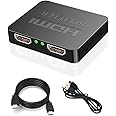 Amazon | Simiki HDMI 分配器 1入力2出力 4K 60Hz 1x2 HDMI スプリッター などに対応USB電源ケーブル ...