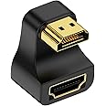 Amazon | Poyiccot 8K HDMI変換アダプタ HDMI U字型アダプタ、下向き180度角度変更 HDMI オスtoメス延長アダプタ、48Gbps HDMI2.1アダプタ8K ...