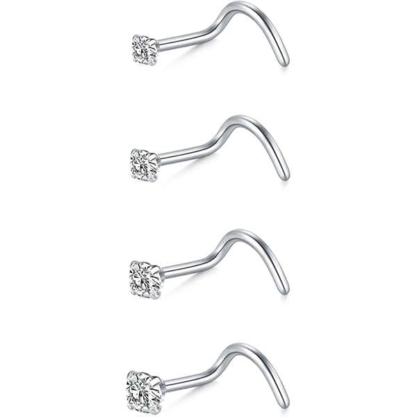 Black Labret Jewelry 16G Surgical Steel Labret Top With CZ Gem ...