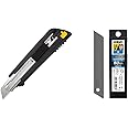 Amazon.co.jp: オルファ(OLFA) MZ-AL型 オートロック式大型カッター 168B & 特専黒刃(大) 50枚入 LBB50K【セット買い】 : 文房具・オフィス用品