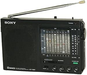Amazon | SONY ソニー ICF-7601 高性能ポータブル受信機（FM/MW/SW10バンド） | ソニー(SONY ...