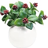 Amazon.co.jp: フルタック(Fultac) 光触媒 消臭 抗菌 防カビ フェイクグリーン ラウンドポット ストロベリー インテリア グリーン 造花 観葉植物 163565 ...