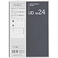 Amazon.co.jp: 【2024年度版 手帳】 ナカバヤシ UDダイアリー2024／A5／ブラック UD-A501-24D : 文房具・オフィス用品