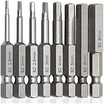 Amazon | SK11(エスケー11) 六角ビット 8点セット 65mm BS-20N 六角軸 6.35mm | DIY・工具・ガーデン