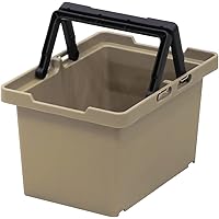 Amazon.co.jp: JEJアステージ 収納ボックス セパレートバスケット #45 サンドベージュ 日本製 アウトドア キャンプ 積み重ね SPB-N45S 幅22×奥行31×高さ ...