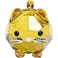 Amazon.co.jp: スワロフスキー SWAROVSKI クリスタルフィギュア Chubby Cats チョビー イエローキャット ...