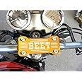Amazon | BEET(ビート) テーパーバーハンドルクランプブレースキット ゴールド 汎用 0605-TPB-10 | ハンドルブレース | 車＆バイク