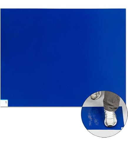 Sticky Tacky Mats 18" X 36" Blue - Case Of 10 (300 Total Sheets) For ...