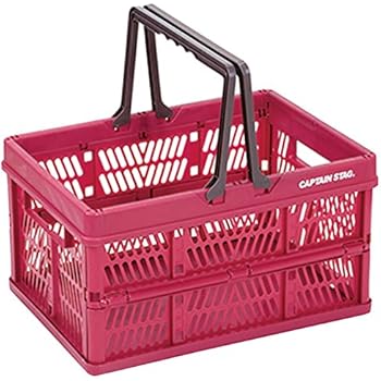 Amazon | キャプテンスタッグ(CAPTAIN STAG) 折りたたみ コンテナ フォールディング ハンディ コンテナ Lサイズ グリーン UL-1012 | キャプテンスタッグ ...