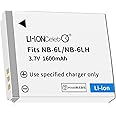 Amazon | Li-ion Celeb Canon対応 CANONキヤノン 対応機種カメラNB-6L NB-6LH 互換 交換バッテリー IXUS 105 200 300 3.7V ...