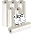SEEPAR Vacuum Food Heat Sealer Roll Bags, Great for Food Saver, Meal ...