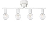 Amazon.co.jp : 共同照明 シーリングライト 4灯 E26 シーリングスポットライト LEDフィラメント電球40W形4個付き GT-DJ-IE26Q-G95E26 角度調節 ...